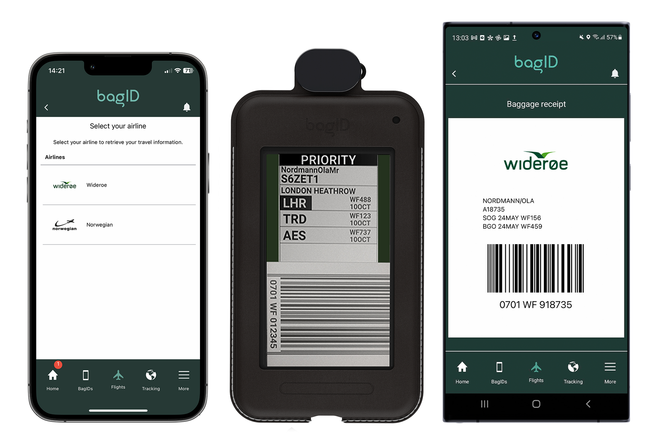 BagID AS | BagID | For people going places
